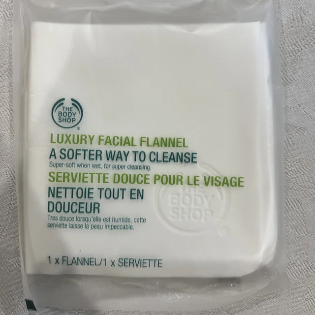 THE BODY SHOP Luxury Facial Flannel For Cleansing Removing Make Up Set ...