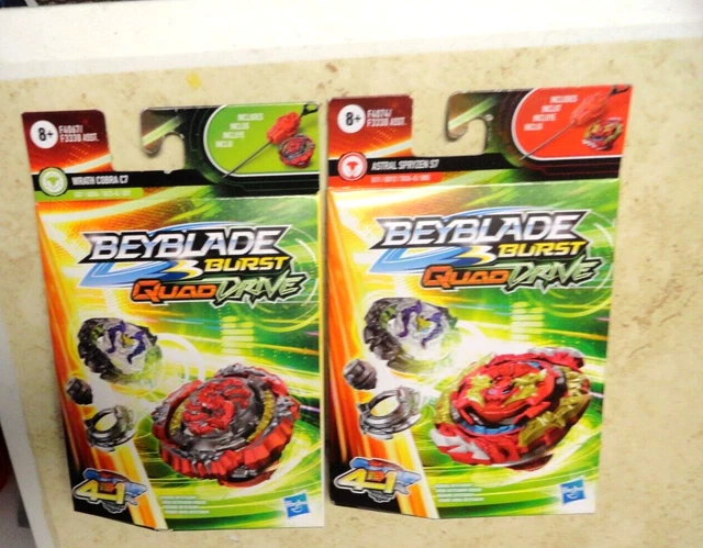 BEYBLADE BURST QUAD Drive Wrath Cobra C7/Astral Spryzen S7 NEUF D/S EUR ...