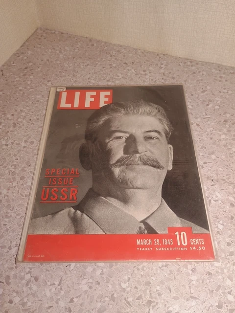 LIFE MAGAZINE MARCH 29, 1943 Ussr Special Issue - Joseph Stalin ...