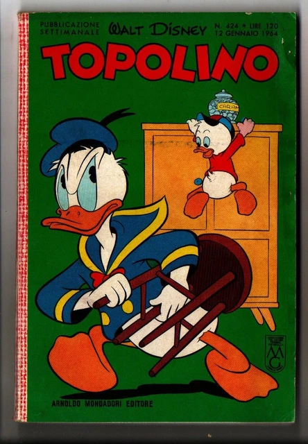 TOPOLINO 424 ORIGINALE 1964 NO BOLLINI EUR 6,00 - PicClick IT