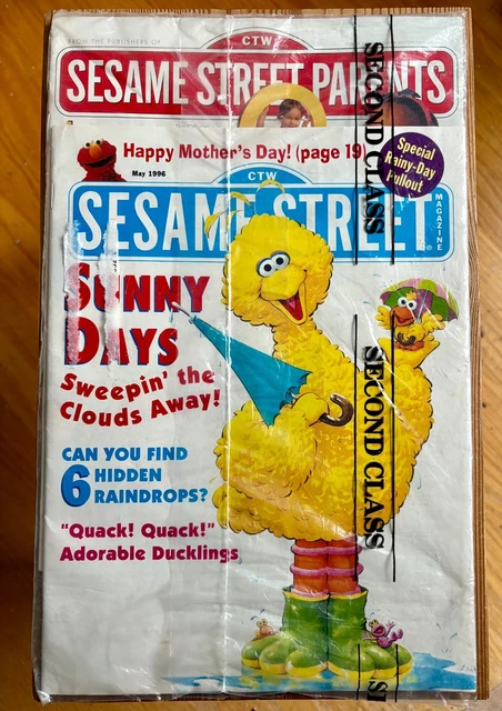VTG SESAME STREET Magazines (2X Parents) May 1996 NEW 3PK SEALED $27.00 ...