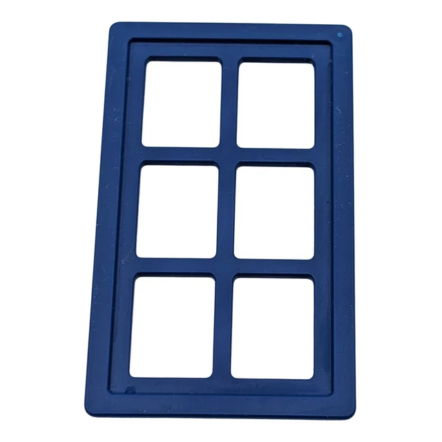 PLAYMOBIL FENÊTRE BLEUE 7×4 cm maison bâtiment ferme ville lâche EUR 2 ...