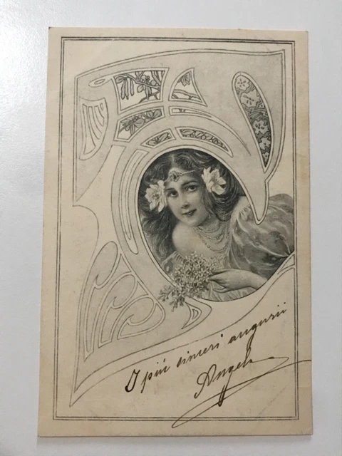 Cartolina Antique Rare Art Nouveau Ed M M Vienne Eur 4 99 Picclick It
