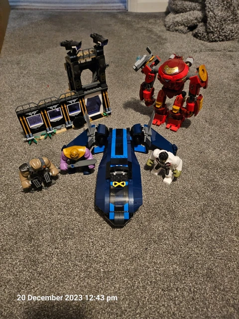 LEGO MARVEL SUPERHEROES bundle. Wakanda, x jet, hulk buster, big figs £ ...