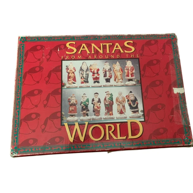 SANTAS FROM AROUND The World Complete Set Of 12 in Original Box $35.00 ...