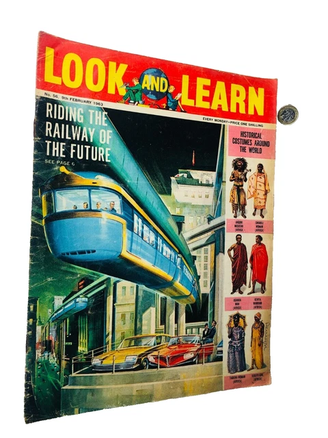 MAGAZINE LOOK AND Learn February 1963 Vintage Mag ra £10.66 - PicClick UK