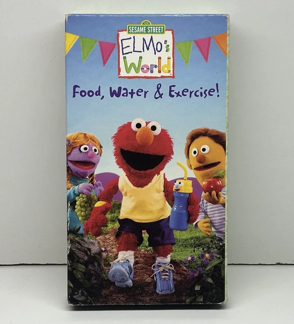 SESAME STREET ELMO’S World Food Water & Exercise VHS 2005 Video Tape ...