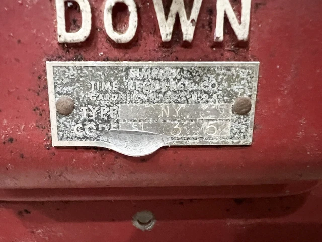 VINTAGE SIMPLEX FIRE Alarm Pull Station Box Red Cast Iron Notifier ...