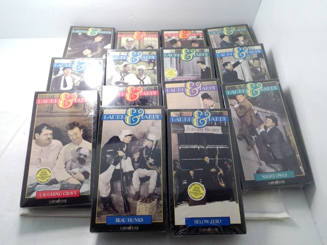 LAUREL & HARDY VHS sealed Cabin Fever Entertainment Lot Of 11 Movies ...