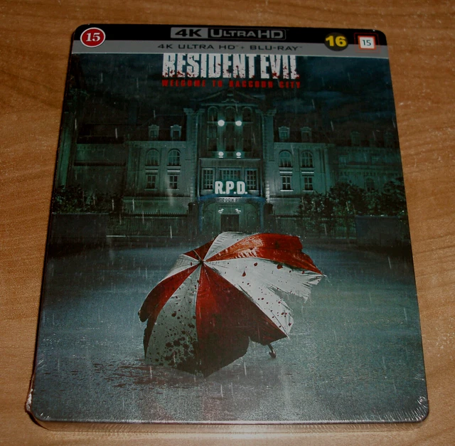 RESIDENT EVIL WELCOME To Raccoon City 4K UHD + Blu-Ray Steelbook New ...