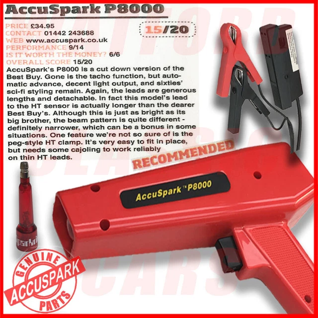 ACCUSPARK P8000 IGNITION Adjustable Strobe Timing Lamp / Light £39.95 ...