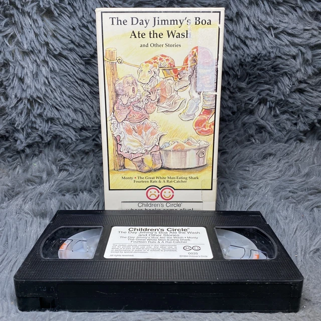 THE DAY JIMMYS Boa Ate The Wash and Other Stories VHS Tape 1994 ...