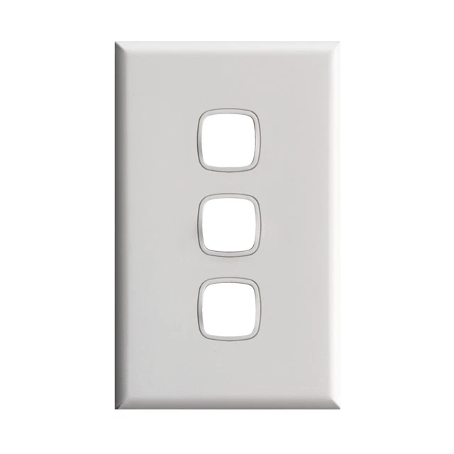 HPM EXCEL 3 Gang Grid & Cover Outlet Switch Plate, White $22.95 ...