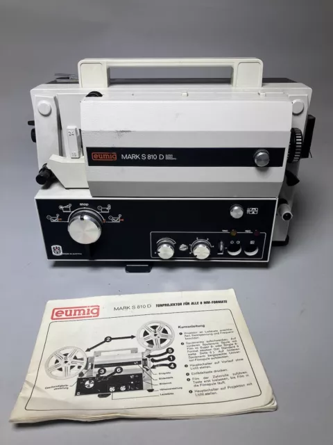 VINTAGE EUMIG MARK S-810 SUPER8 Projektor | Super8 projector with sound EUR 120,00 - PicClick FR