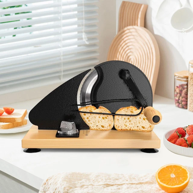 MANUAL BREAD SLICER Bread Cutting Machine Serrated Blade Design Hand ...