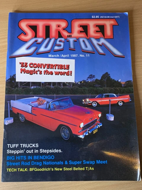 STREET AND CUSTOM Vintage Car Magazine March April 1987 Issue #11 ...