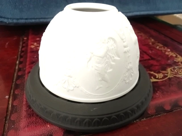 RARE EXCELLENT WEDGWOOD Black And White Jasperware Jasper Lithophane ...