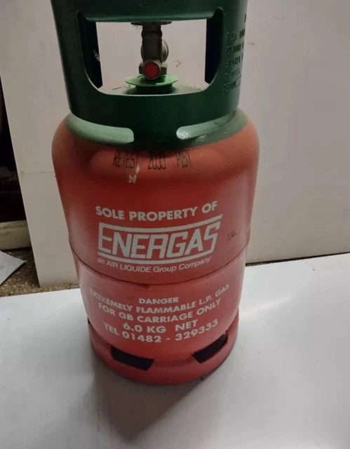 ENERGAS CYLINDER BOTTLE Propane 6kg Gas Bottle Empty, BBQ, Gas Heater £21.48 - PicClick UK