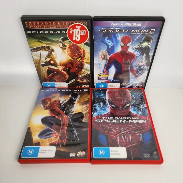 SPIDER MAN 1, 2.1, 2 Rise of Electro, The Amazing Spiderman DVD Region ...