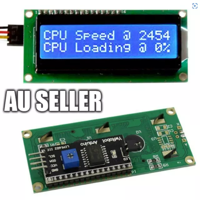 2PCS X 1602 16X2 LCD Display IIC/I2C/TWI/SPI Serial Interface Module ... 2PCS X 1602 16X2 LCD Display IIC/I2C/TWI/SPI Serial Interface Module ...