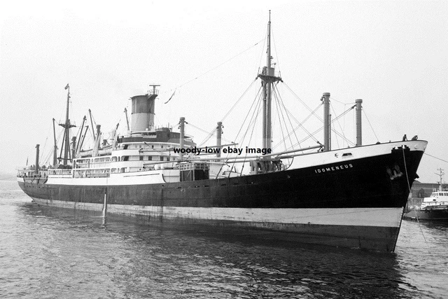 MC3470 - BLUE Funnel Line Cargo Ship - Idomeneus - photograph 6x4 £2.20 ...