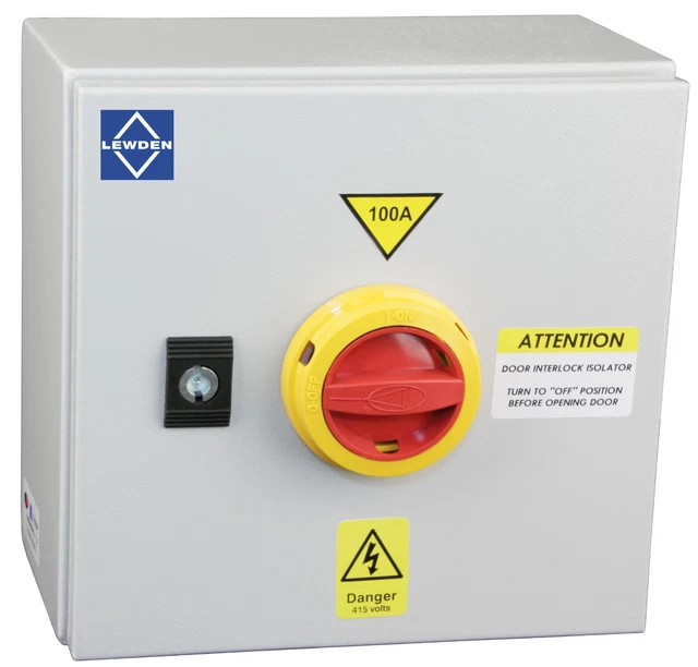 LEWDEN TPN ISOLATOR 100A AC33853 3 Phase Isolator Electrics TPN ...
