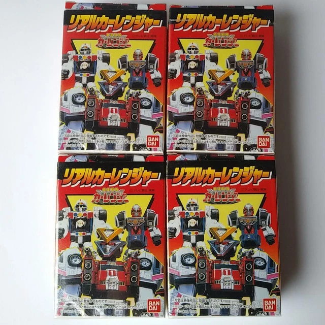POWER RANGERS TURBO Carranger Minipla Real Carranger4set BANDAI japan £ ...