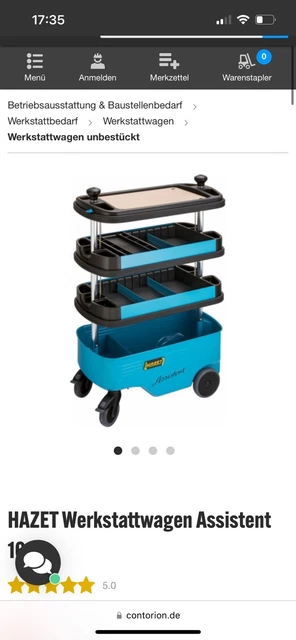 HAZET ASSIST 162C Werkzeugwagen; Hazet Werkstattwagen; Hazet Assistent; Vintage EUR 510,00 ...