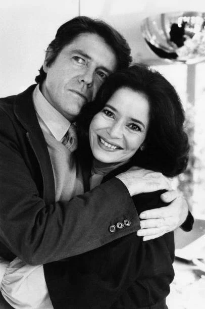 JEAN PIERRE MOCKY and Marie Jose Nat on the set of the film 'Litan- Old ...