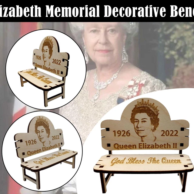 IN LOVING MEMORY Queen Elizabeth II memorial bench 2022 O4N0 $4.04 ...