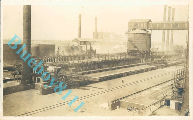 WW1 BRITISH COAL / Chemical Factory Unidentified loading Bay Real Photo ...