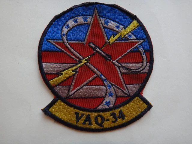 US NAVY TACTICAL Electronic Warfare Squadron VAQ-34 FLASHBACKS Patch £ ...