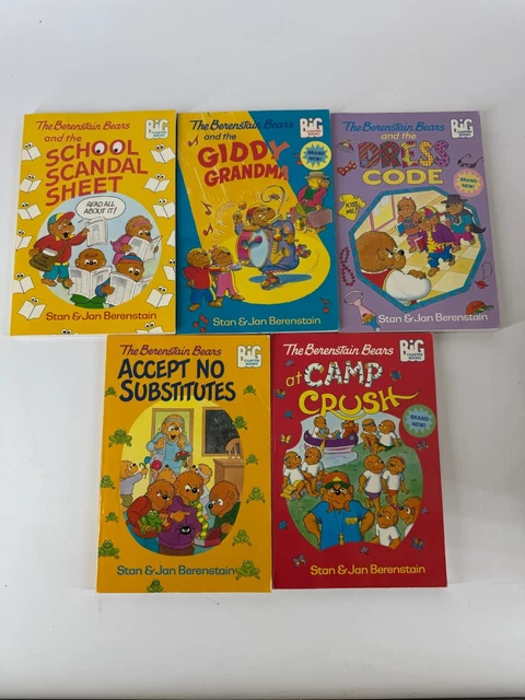 BERENSTAIN BEARS BIG Chapter Books Lot Of 5 Scholastic Books 1997 $24. ...