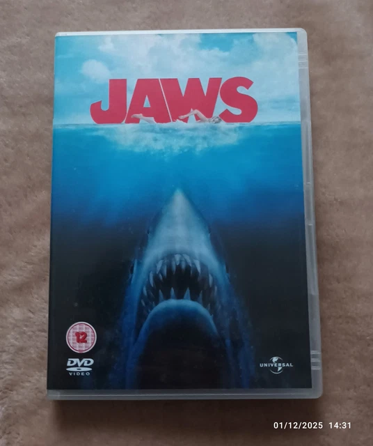 JAWS DVD STARRING Roy Scheider, Robert Shaw, Richard Dreyfuss, Region 2 ...