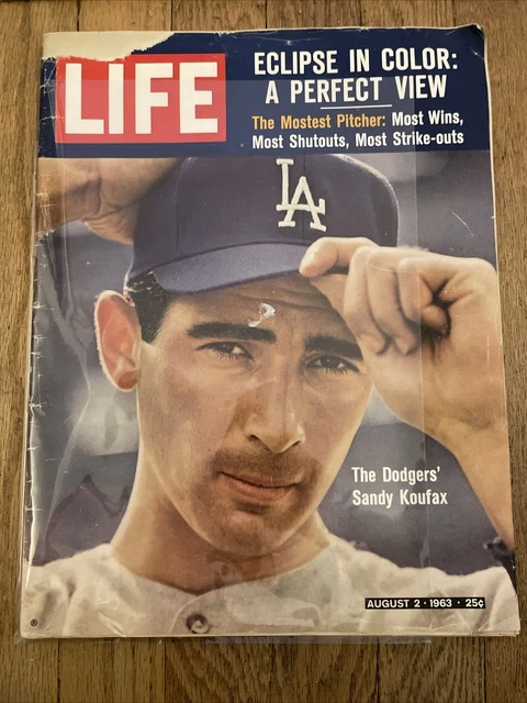 LIFE MAGAZINE AUGUST 2nd 1963 Sandy Koufax Cover £10.96 - PicClick UK