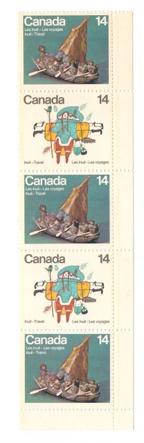 CANADA #769-770 TRAVELS of the Inuit, Woman Walking & Migration Pane of ...