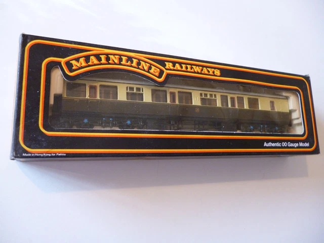 BOXED 937123 COLLETT 60’ 1st/3rd Brake Coach G.W.R. Livery - Mainline ...