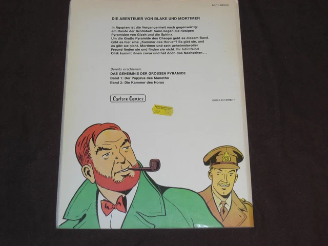 BLAKE UND MORTIMER 2: Die Kammer des Horus, Erstauflage 1978 EUR 3,00 ...