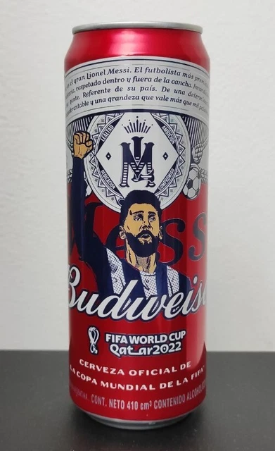 Budweiser Messi Commemorative Beer Cans Argentina Empty Can Football