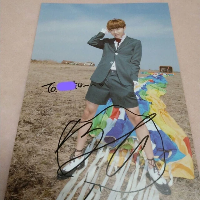 SÉANCE D'AUTOGRAPHES BTS J-HOPE Corée Photo dédicacée Autographiée ...