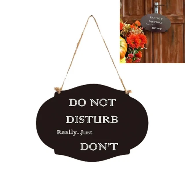 Do Not Disturb Hotel Bulletin Board Double Sided Door Hanger Door Sign