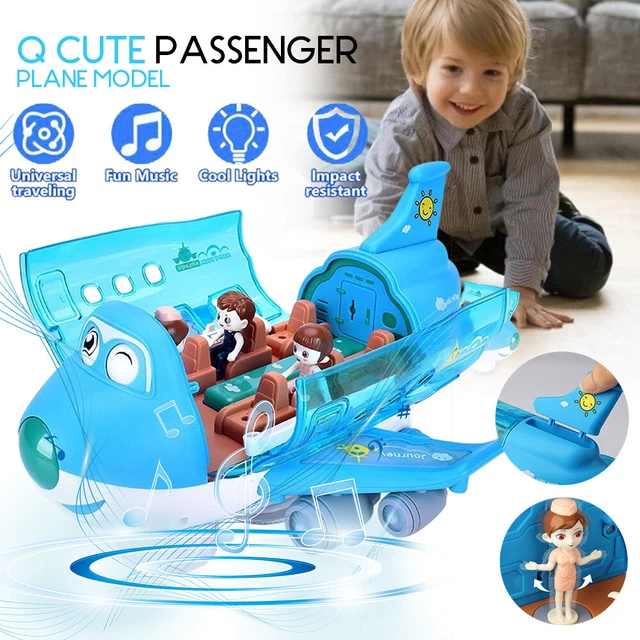 360° ROTATING AIRPLANE Kid Plane Toys Electric Airplane Toy With LED Lights Gift £10.90 ...