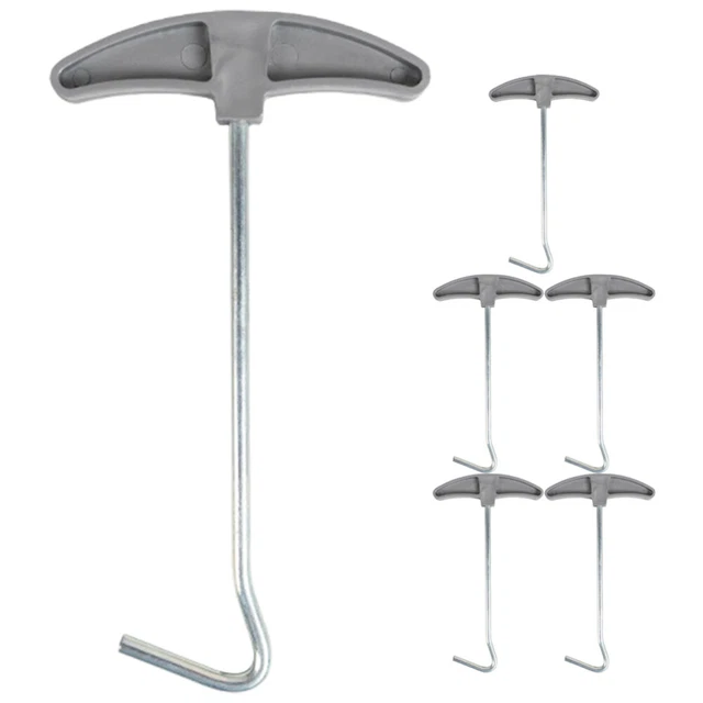 6PCS TENT SPIKE Puller Tent Pegs Hook Portable Tent Tool Tent Spikes ...