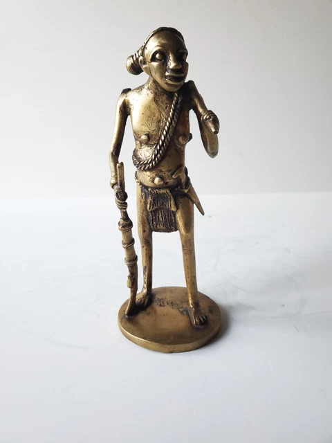 ART AFRICAIN SCULPTURE statuette en bronze EUR 90,00 - PicClick FR