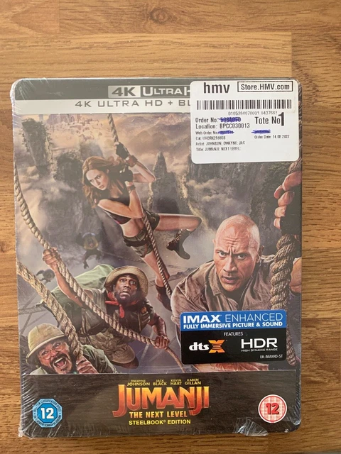 JUMANJI THE NEXT Level 4K Ultra HD Blu-ray Limited Edition UK Steelbook UHD New £37.06 - PicClick UK