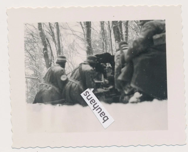 FOTO WEHRMACHT PAK Stellung Soldaten Ausrüstung, Winter (733n) EUR 4,90 ...