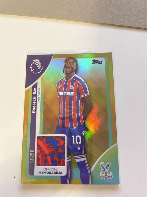 TOPPS PREMIER LEAGUE 2025/26 Eberechi Eze Patch 30/50 EUR 25,37 ...