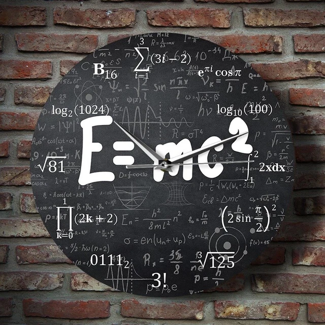 THÉORIE DE LA Relativité Math Formule Horloge Murale Scientifique ...
