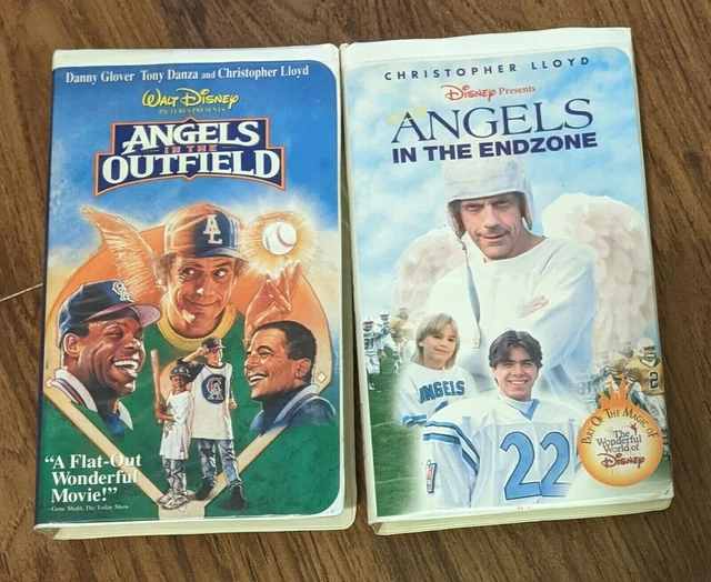 RARE DISNEY ANGELS in the Outfield & Endzone VHS Clamshell Movies Lot ...