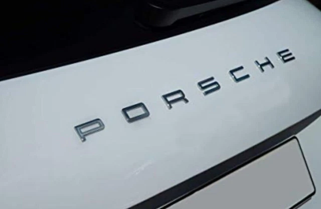 CHROME PORSCHE LETTERING Rear Boot Badge Emblem £21.98 - PicClick UK